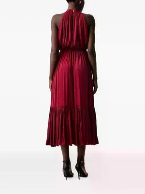 MORGAN Pleated Halterneck Midi Dress
