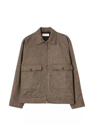 Universal Works E130 Herringbone Jacket - Brown