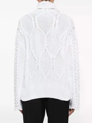 JUUN.J Cable-knit Roll-neck Sweater