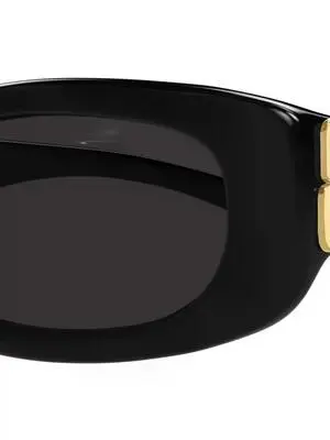 Balenciaga Cosmo Bb-logo Oval-frame Sunglasses
