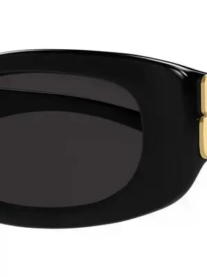 Balenciaga Cosmo Bb-logo Oval-frame Sunglasses