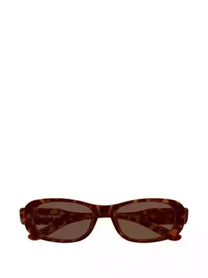Balenciaga Tortoiseshell-effect Sunglasses - Brown