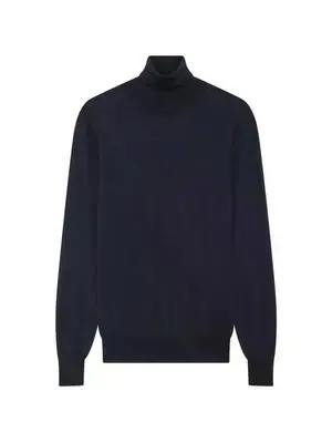 LARDINI Turtleneck Sweater - Blue