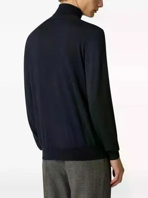 LARDINI Turtleneck Sweater - Blue