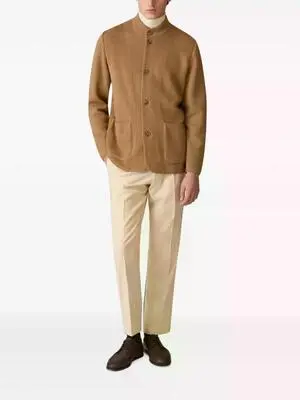 LARDINI Pleated Straight-leg Trousers