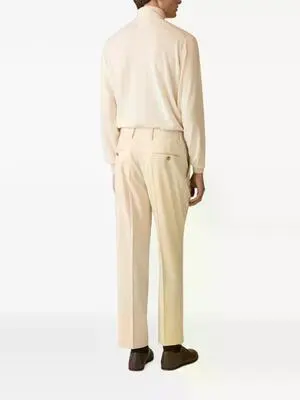 LARDINI Pleated Straight-leg Trousers