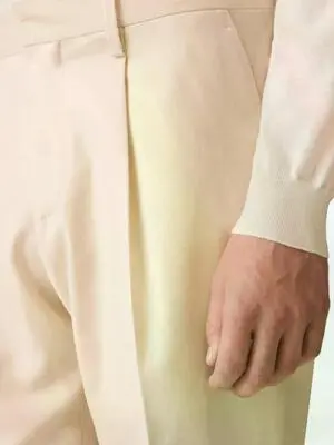 LARDINI Pleated Straight-leg Trousers