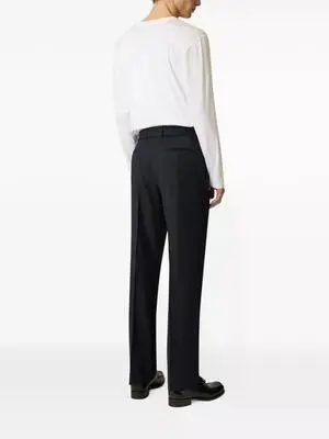 LARDINI Flat-front Straight-leg Trousers
