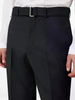 LARDINI Flat-front Straight-leg Trousers