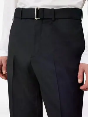 LARDINI Flat-front Straight-leg Trousers