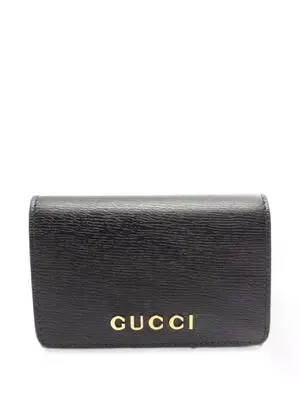 Gucci 2010s Logo-plaque Wallet - Black