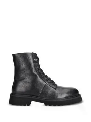 BLAUER. Buxton Leather Boots - Black