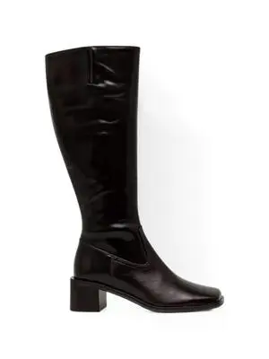 BILLI BI B1292 Square-toe Knee-high Boots - Brown