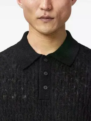 ALLSAINTS Cable-knit Polo Shirt