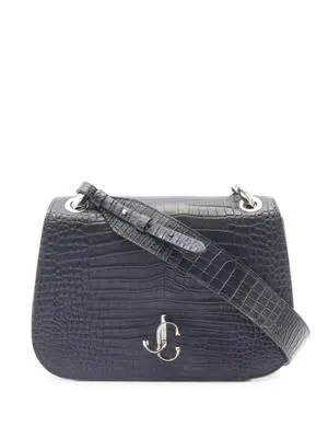 JIMMY CHOO 2010s Varenne Croc-embossed Shoulder Bag