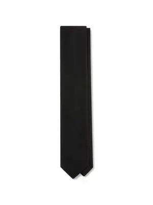 LARDINI Flannel Tie - Black