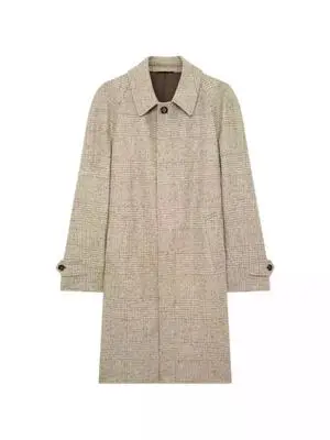 LARDINI Prince Of Wales Tweed Coat