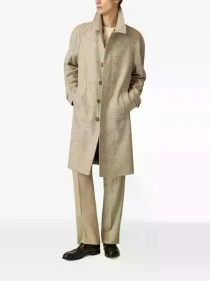 LARDINI Prince Of Wales Tweed Coat