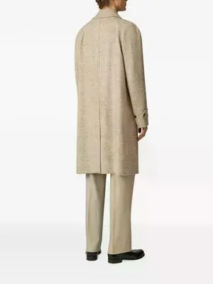 LARDINI Prince Of Wales Tweed Coat
