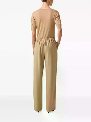 LARDINI Gabardine Straight-leg Trousers
