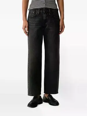 LEVI'S Faded-effect Straight-leg Jeans - Black