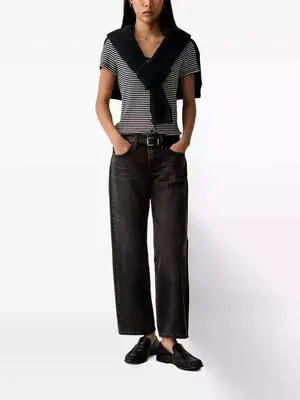 LEVI'S Faded-effect Straight-leg Jeans - Black