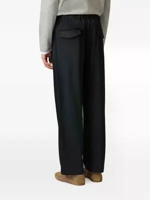LARDINI Elasticated-waist Straight-leg Trousers