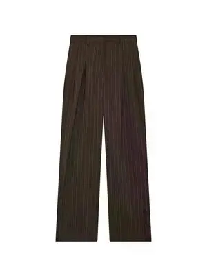 LARDINI Pinstripe Pleated Trousers