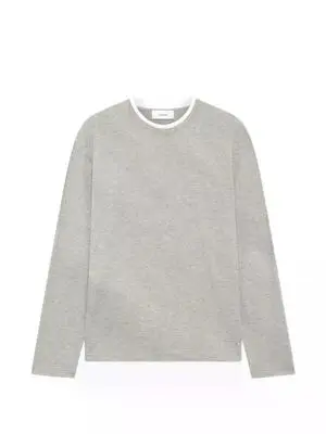 LARDINI Long-sleeve Cotton T-shirt - Grey