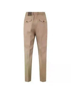 SLOWEAR Elasticated-waistband Tapered Trousers
