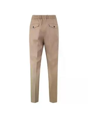 SLOWEAR Elasticated-waistband Tapered Trousers