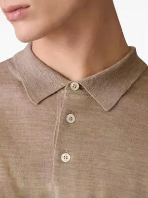 LARDINI Virgin Wool Polo Shirt