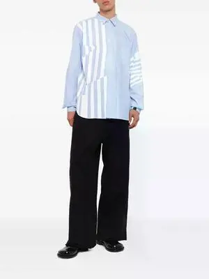 Noir Kei Ninomiya Printed Striped Shirt
