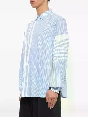 Noir Kei Ninomiya Printed Striped Shirt