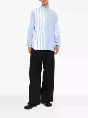 Noir Kei Ninomiya Printed Striped Shirt