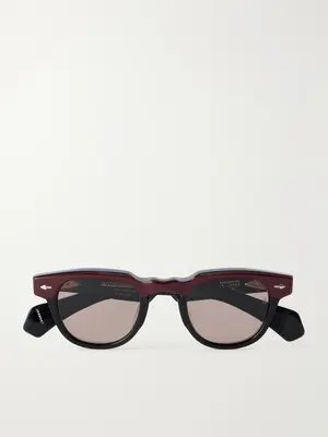 JACQUES MARIE MAGE Wahkan D-frame Acetate Sunglasses - Black
