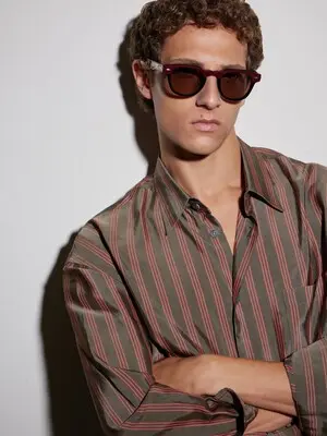 JACQUES MARIE MAGE Wahkan D-frame Acetate Sunglasses