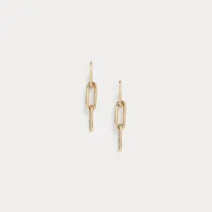 Ralph Lauren Champagne-tone Overlap Earrings