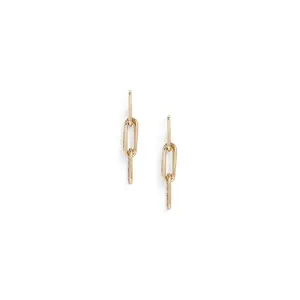 Ralph Lauren Champagne-tone Overlap Earrings