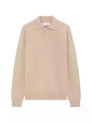 LARDINI Knitted Polo Shirt - Neutrals
