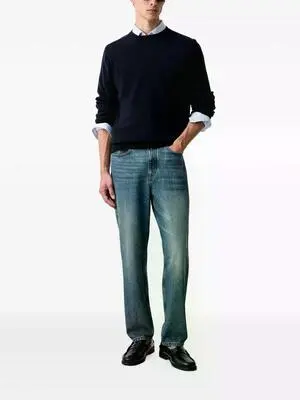 LINDBERGH Crew-neck Ribbed-trim Sweater