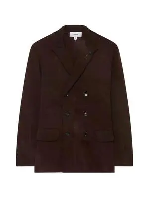 LARDINI Double-breasted Peacoat - Brown