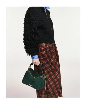 Essentiel Antwerp Fringe-sleeve Wool-blend Cardigan