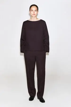 Cos Tailored Wool Boat-neck Top