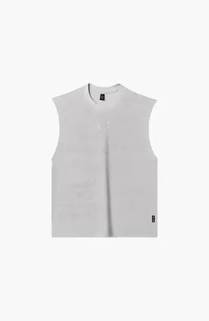 ASRV Towel Terry Cutoff Shirt Heather Grey