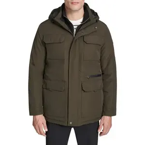 KENNETH COLE Oxford Water Resistant Parka - Olive