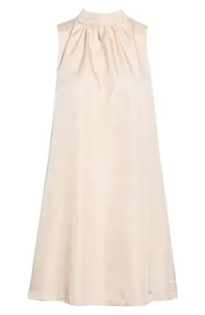 SUGARLIPS Keyla Sleeveless Trapeze Minidress - Ivory