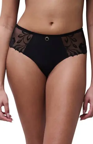 Chantelle Majestic Cheeky Hipster Briefs - Black