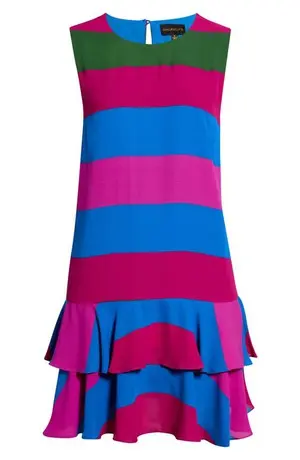 SUGARLIPS Saige Stripe Sleeveless Shift Dress