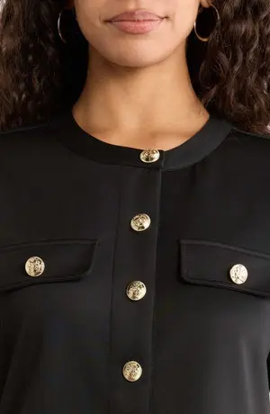 SUGARLIPS Miliana Button-up Shift Minidress